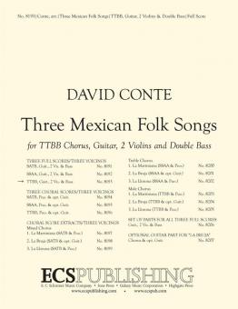 Three Mexican Folk Songs de David Conte » Partitions pour guitare ...