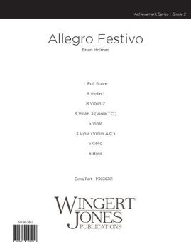 Allegro Festivo de Brian Holmes » partitions-musicales.net (Partition )