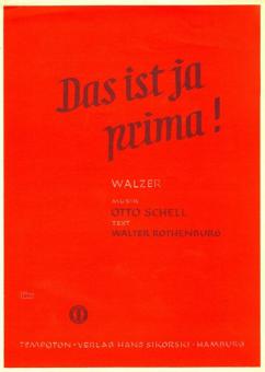 Das ist ja prima! » Livrets de chanson , acheter en ligne