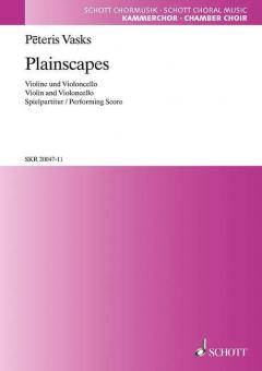 Plainscapes de Peteris Vasks » Partitions pour ensemble (parties)