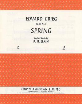 Spring de Edvard Grieg » Partitions pour chant
