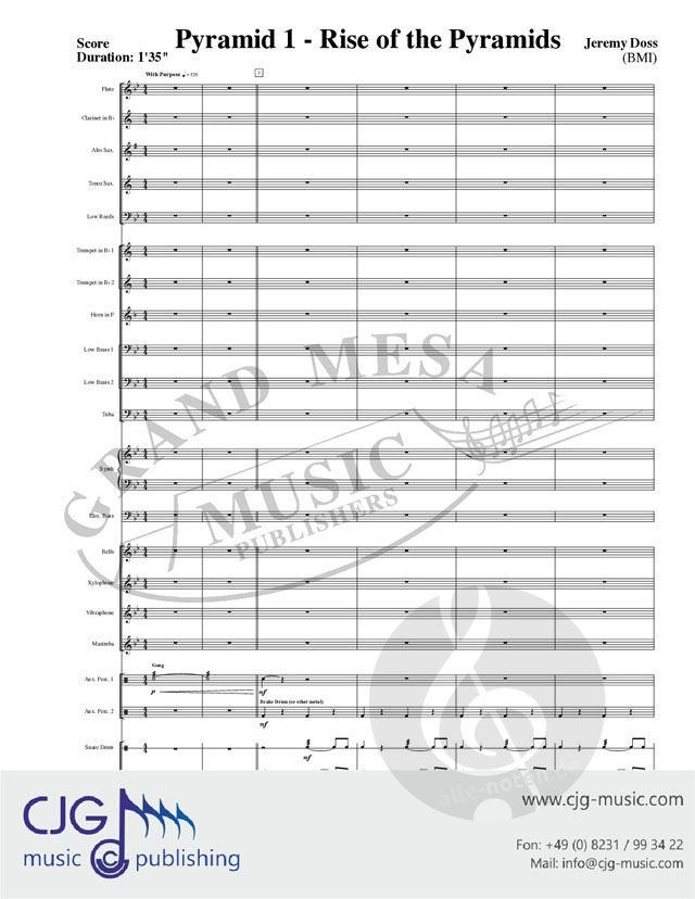 Egyptian Dance de Jeremy Doss » partitions-musicales.net