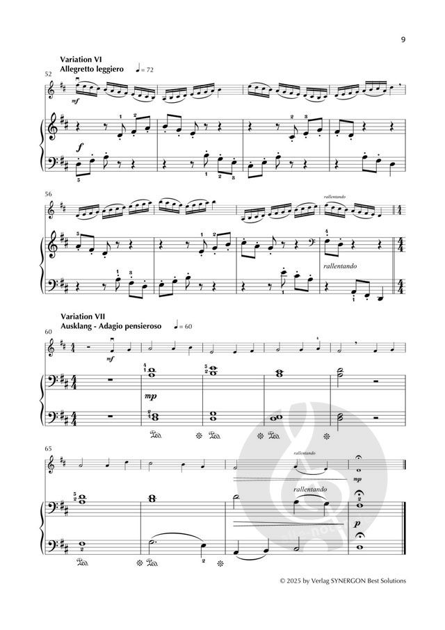 Schneeflöckchen-Variationen de Monika Herr » partitions-musicales.net