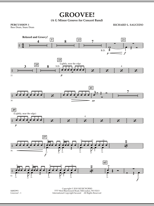 Groovee! de Richard L. Saucedo (Download) » partitions-musicales.net ...
