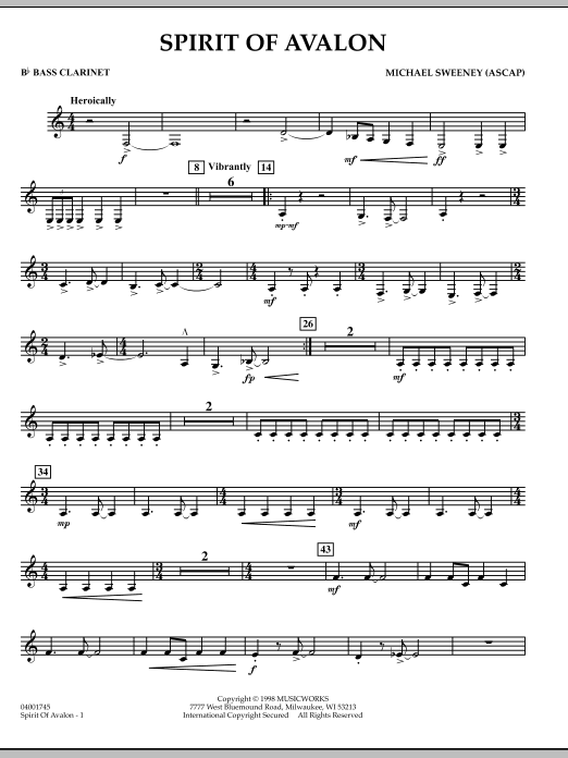 Spirit Of Avalon de Michael Sweeney (Download) » partitions-musicales ...