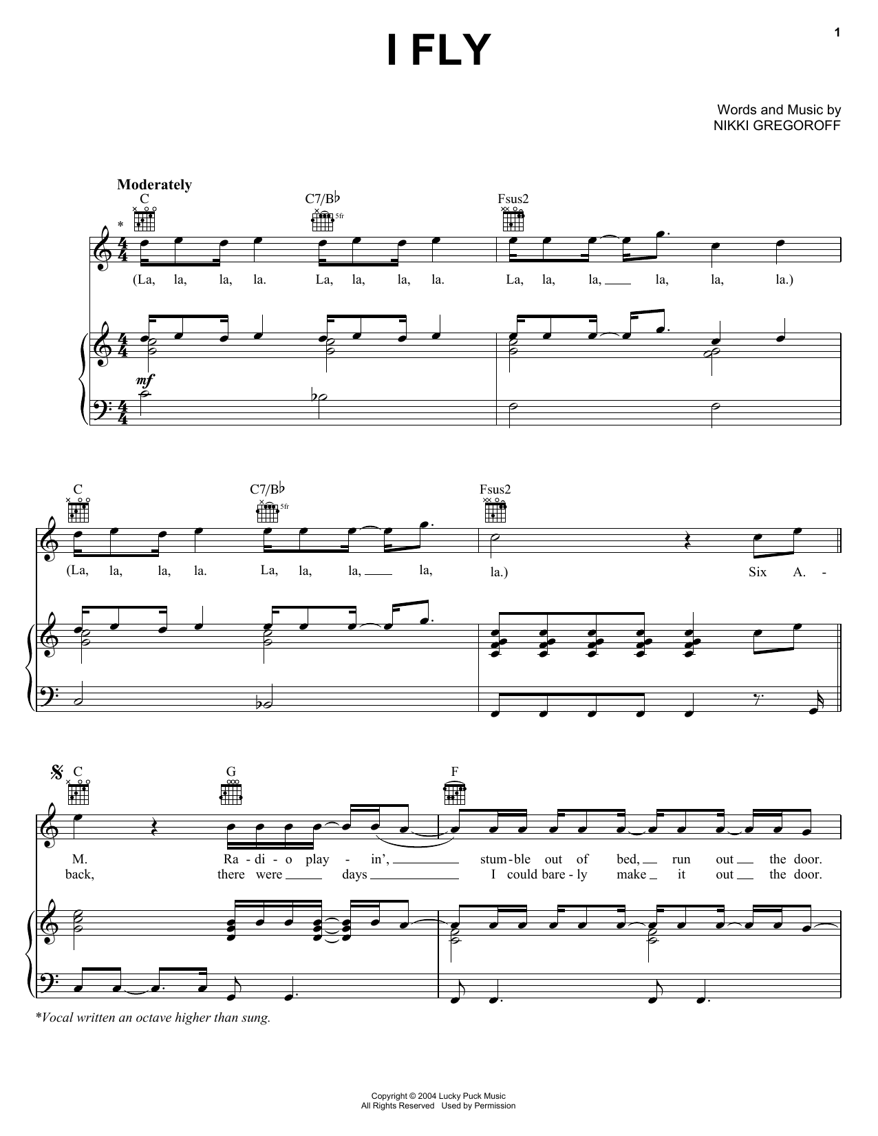 I Fly de Hayden Panettiere (Download) » partitions-musicales.net