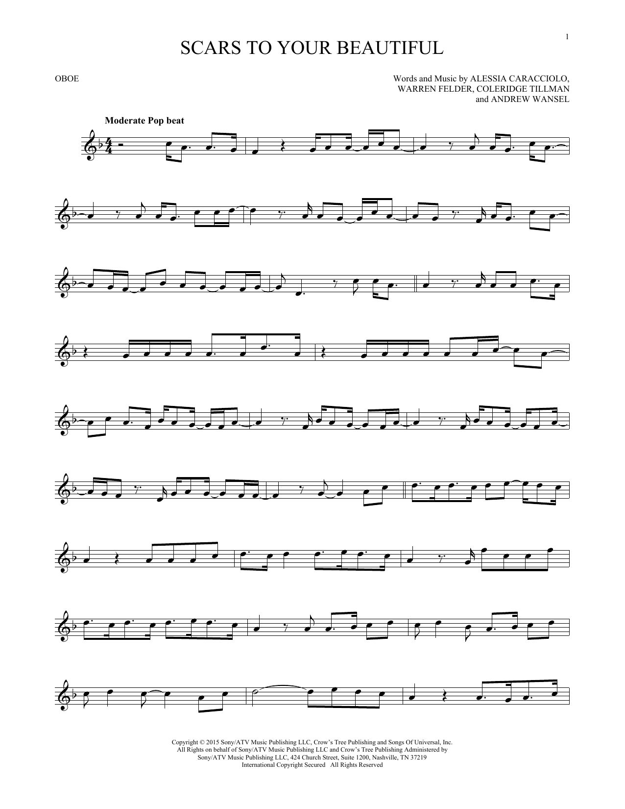 Scars To Your Beautiful de Alessia Cara (Download) » partitions ...