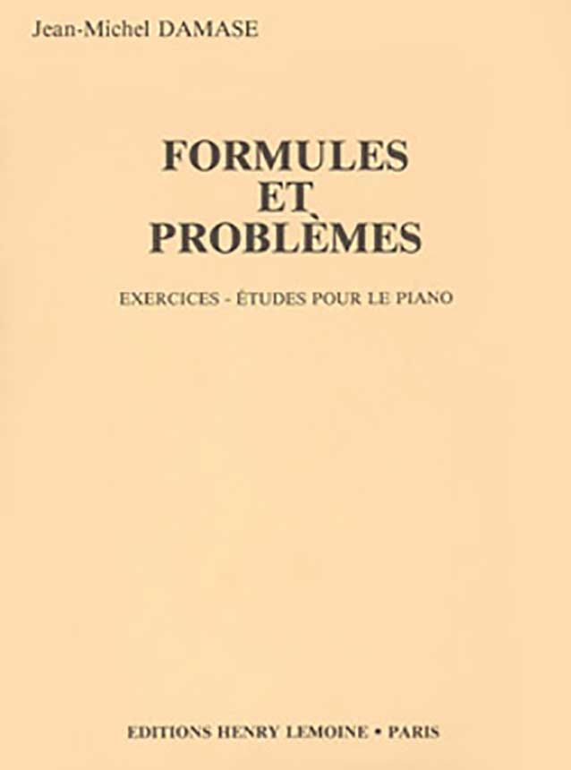 Formules et problèmes de Jean-Michel Damase » Partition pour piano