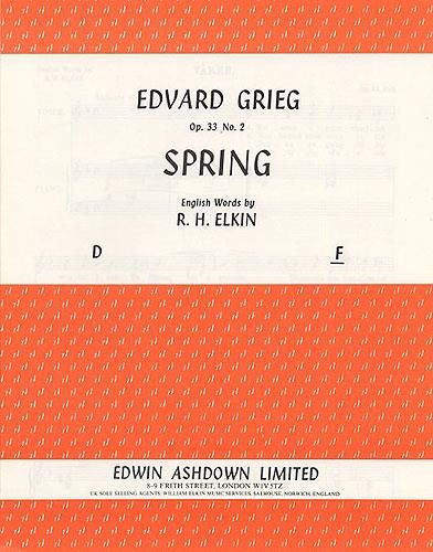 Spring de Edvard Grieg » Partitions pour chant