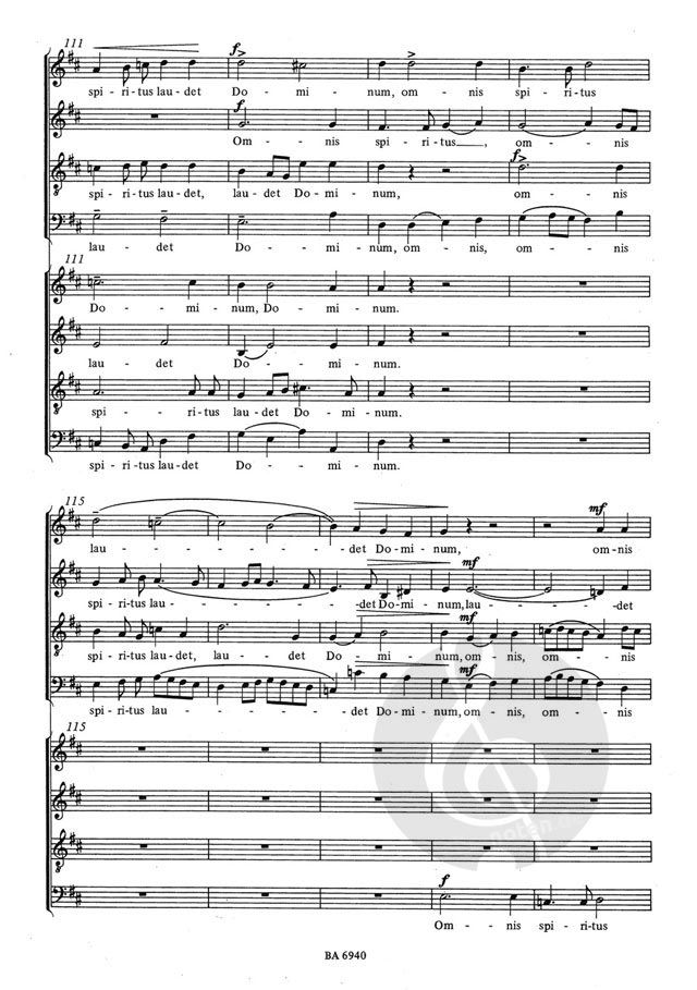 Laudate Dominum (Psalm 150) (Christian Theodor Weinlig) » Partitions ...