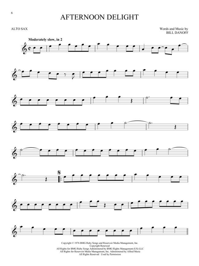 101 Popular Songs for Alto Sax » Partitions pour saxophone