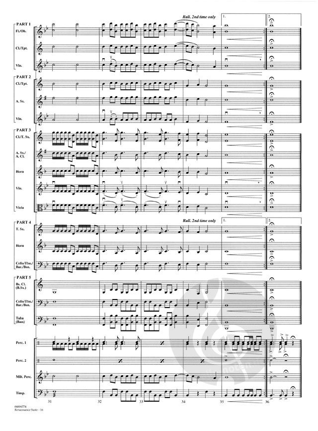 Renaissance Suite de Tielman Susato (Download) » partitions-musicales.net
